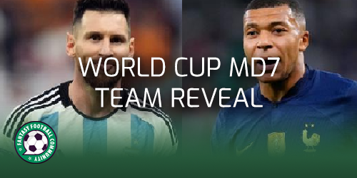 World Cup 2022 Fantasy team reveal – Matchday 7 - Fantasy Football ...