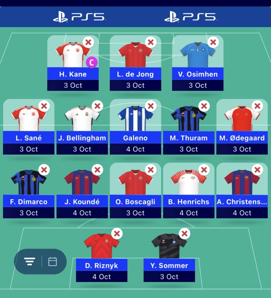 UCL Fantasy Expert Team Reveals for Matchday 2 - Fantasy Football Community