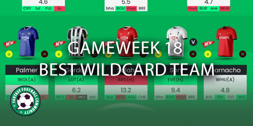 Gameweek 18 Best Wildcard Team - Fantasy Football Community