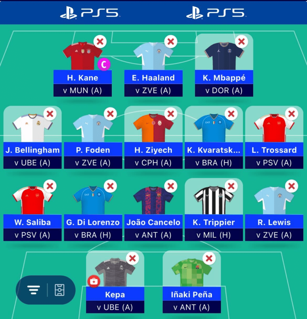 UCL Fantasy Best Limitless Team for Matchday 6 - Fantasy Football Community
