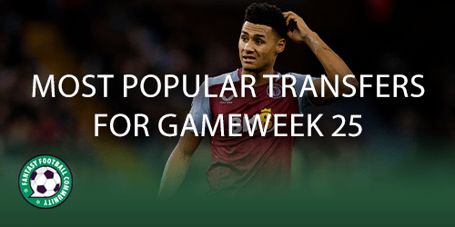 Fantasy Premier League: Most Popular Transfers for Gameweek 25 ...