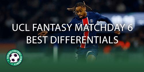 UCL Fantasy Matchday 6 Best Differentials Fantasy Football Community