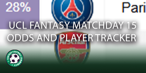 Champions League Matchday 15 Odds and Player Tracker Fantasy Football ...